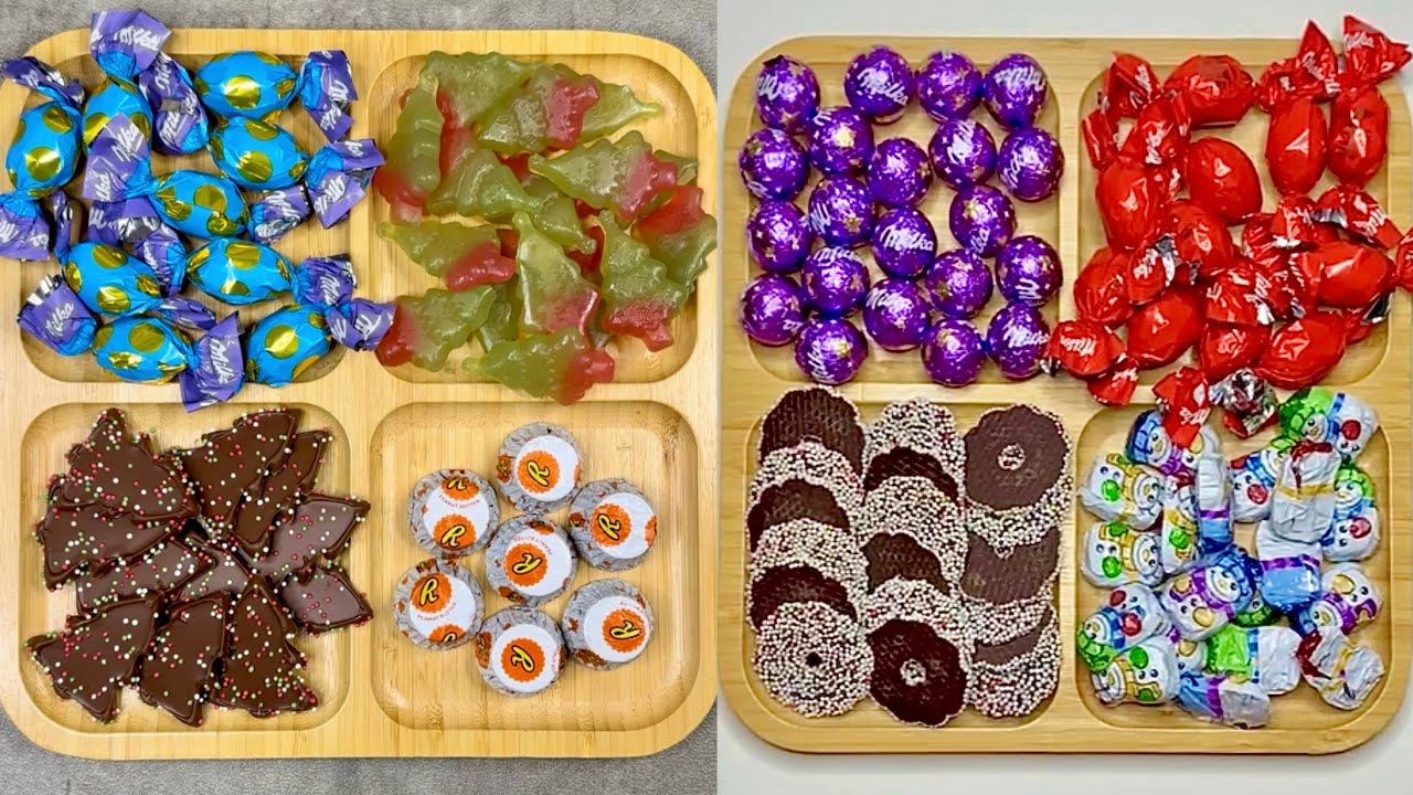 Candy Platter ASMR • Filling platter with sweets • Top Compilation ...