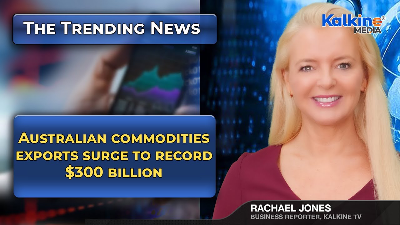 Australian commodities exports surge to record $300 billion - YouTube