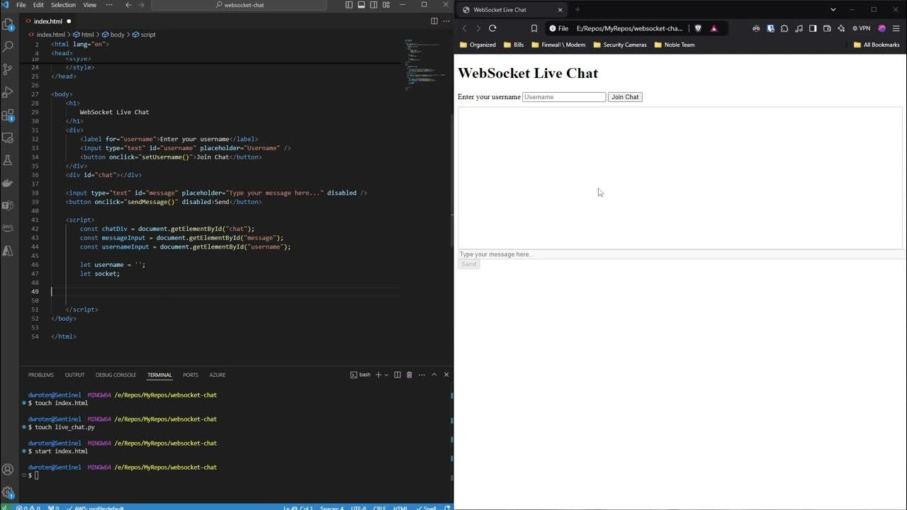 Just for Fun: Live WebSocket Chat App in Python - YouTube