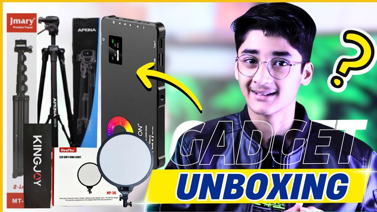 Cinematic Studio Light Setup: Let's Unbox Essential Gudgets - YouTube