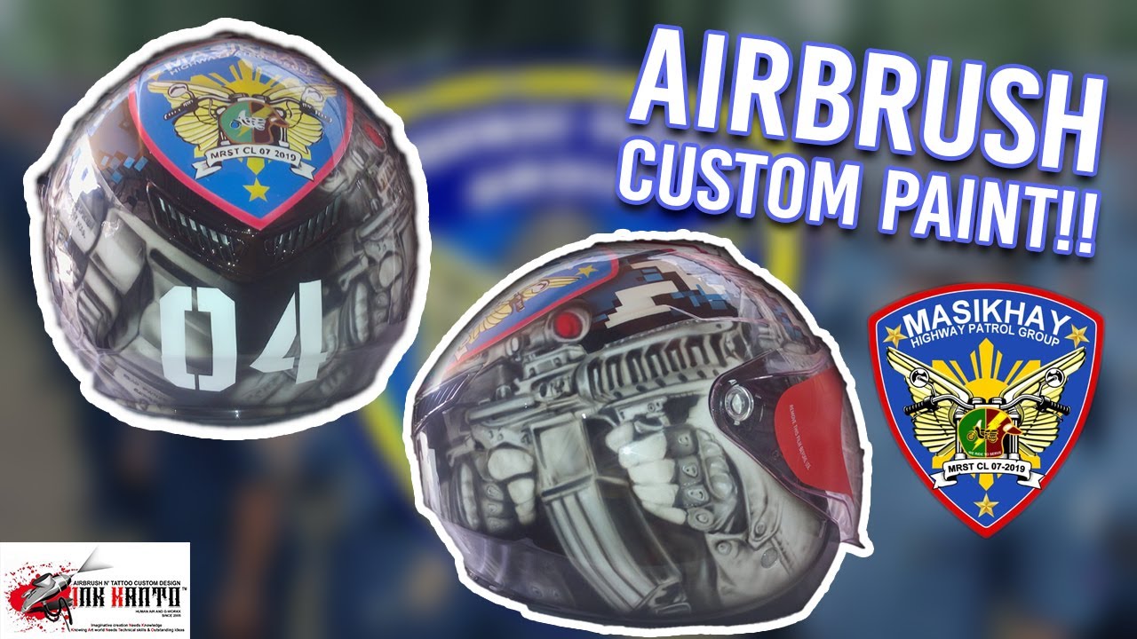 How to Custom Paint Helmet//Masikhay HPG //Inkkanto Custom Paint - YouTube