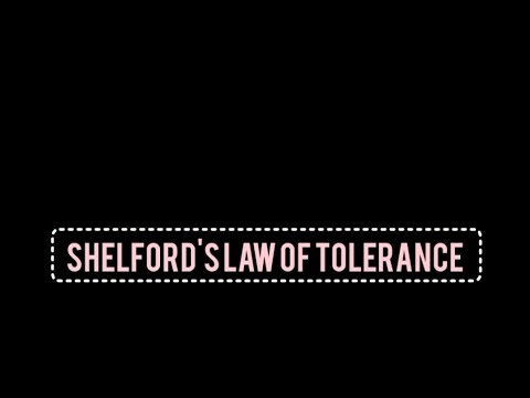 SHELFORD'S LAW of tolerance #ecology #botany #lifescience # ...