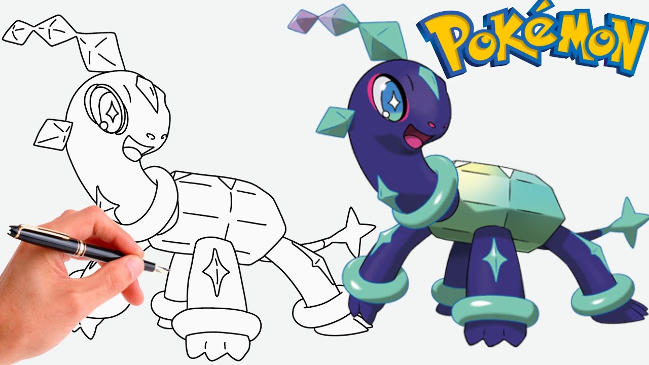 Cómo dibujar TERAPAGOS POKEMON #1024 | Generación 9 - YouTube