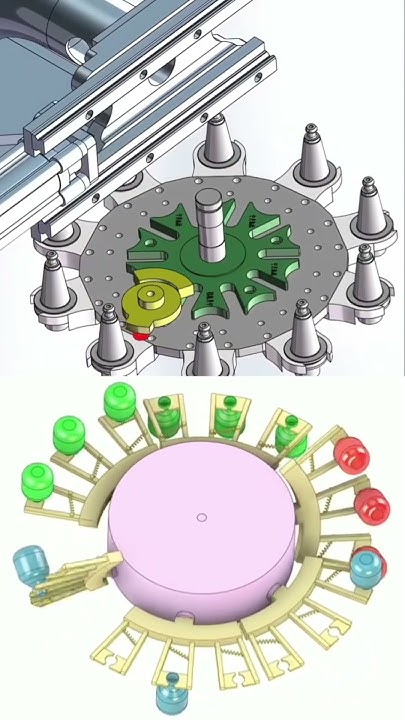 CNC Machine changing tools || mechanical mechanism - YouTube