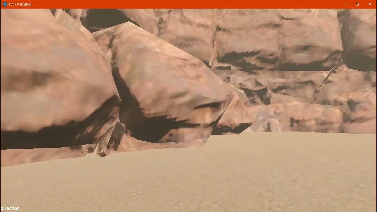 Godot 4 fps desert scene attempt - YouTube