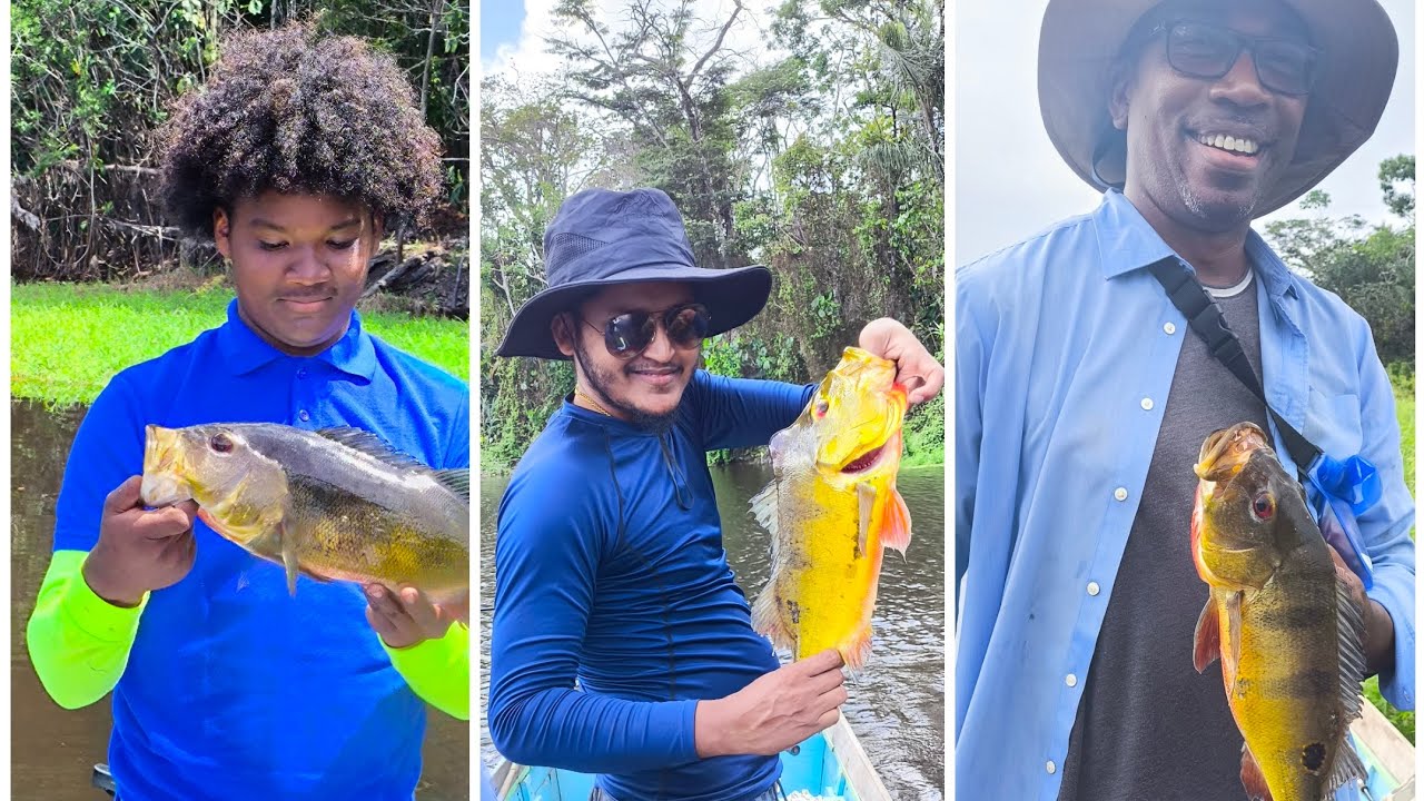 FISHING ADVENTURE ON THE BERBICE RIVER ( LOTS OF PEACOCK BASS) - YouTube