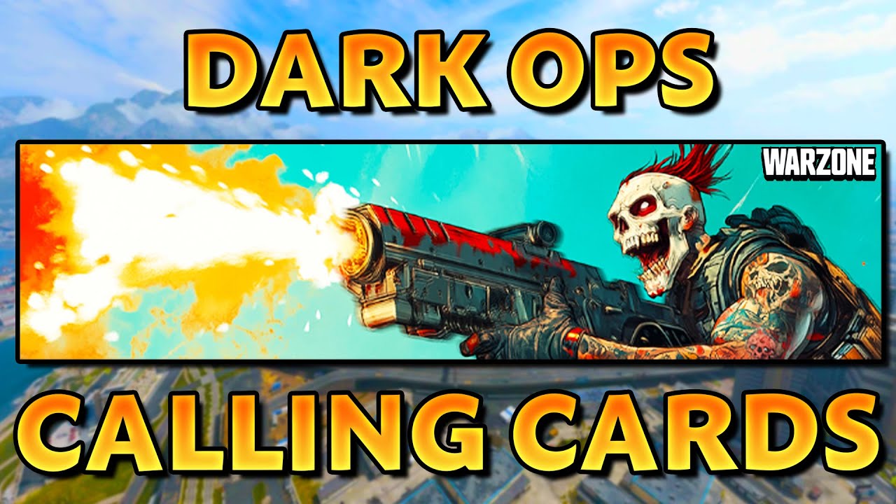 I unlocked EVERY Dark Ops Calling Card in Warzone - YouTube