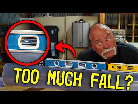 How Much Fall Is Needed For Plumbing Drain