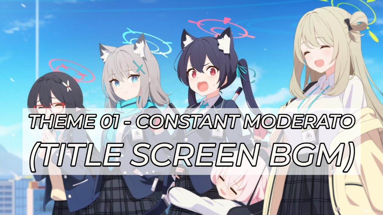 [Blue Archive] Theme 01 - Constant Moderato 'Title Screen' - YouTube