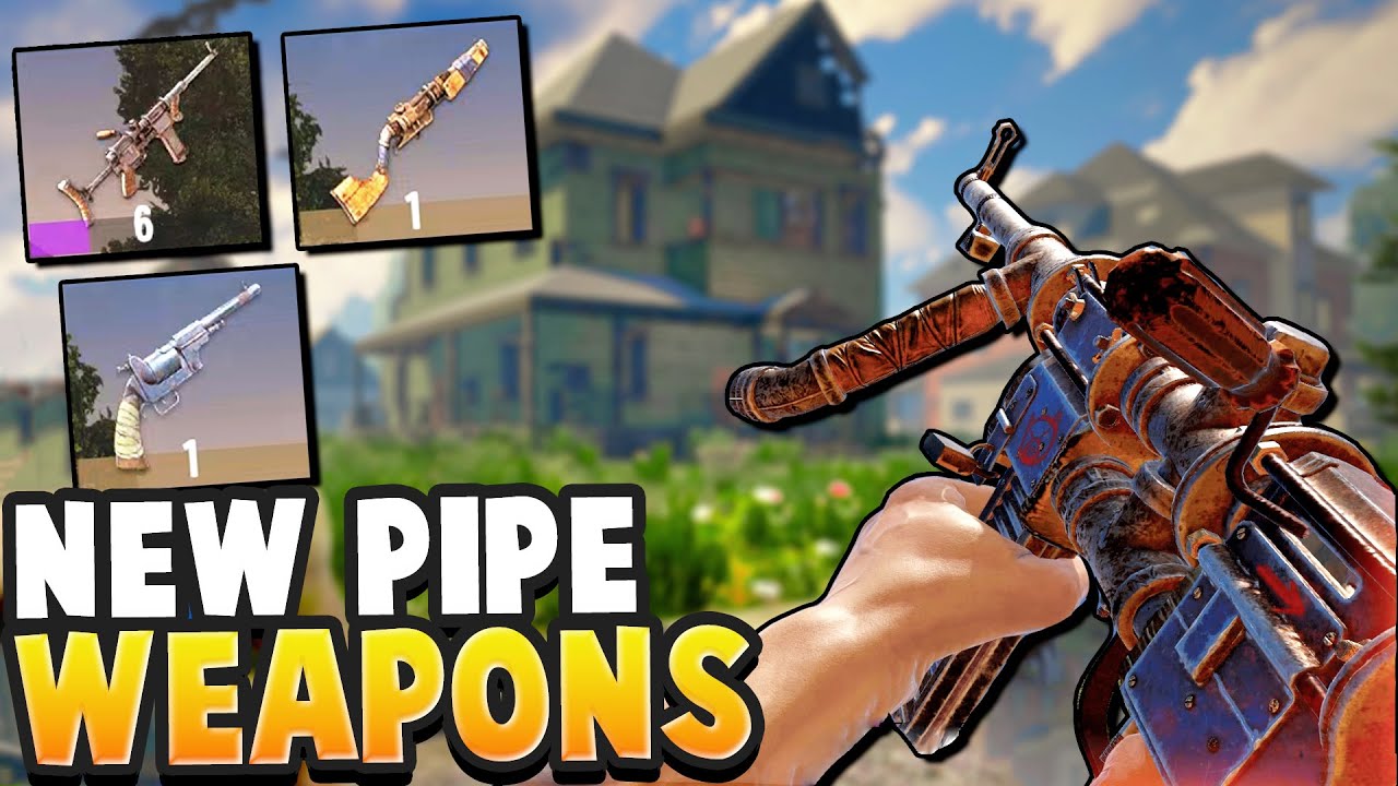 PIPE MACHINE GUN, PIPE SHOTGUN, and PIPE PISTOL (so much pipe...) - 7 ...