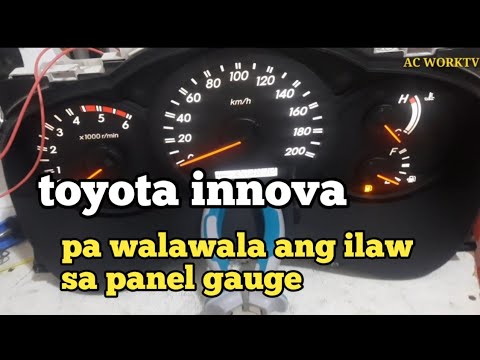 toyota innova panel gauge repair - YouTube