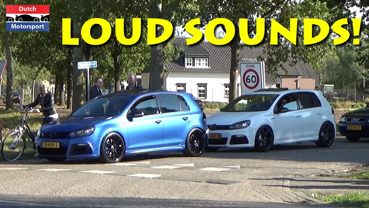 400HP VW Golf R (mk6) + 385HP Golf 6R -LOUD Sounds! - YouTube