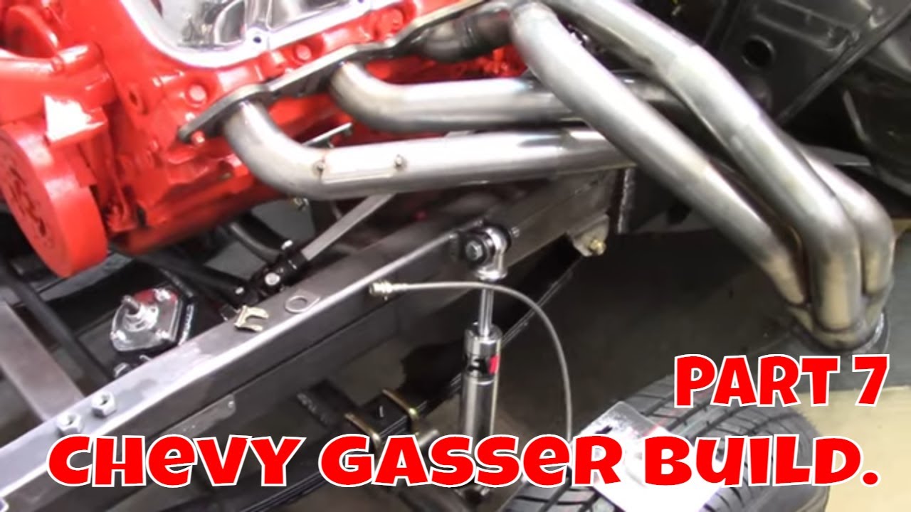 1956 Chevy Gasser build. Part 7. Steering box is in. - YouTube