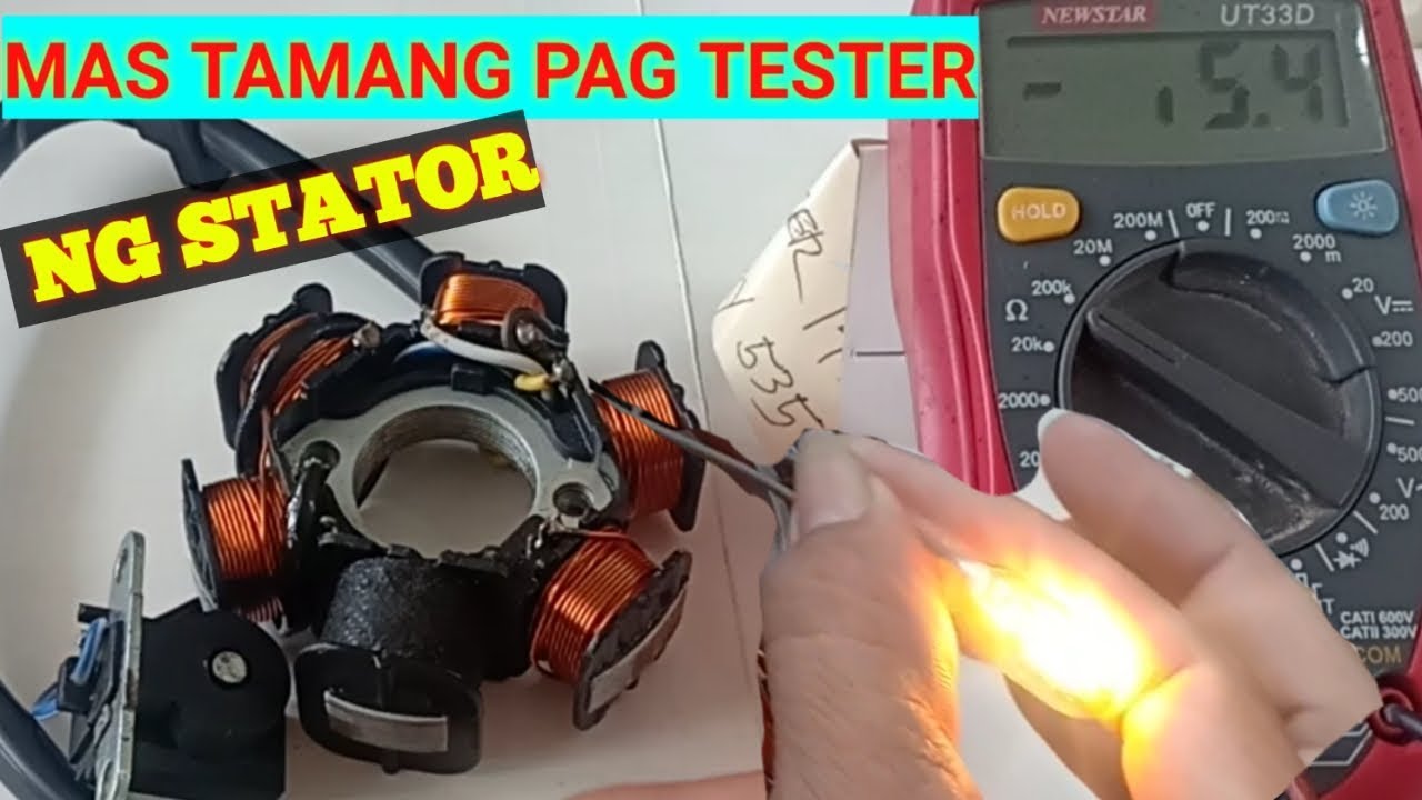 tamang pag test ng stator, how to test stator on all motorcycle - YouTube
