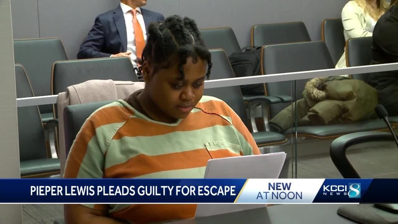 Pieper Lewis enters guilty plea on escape charge - YouTube