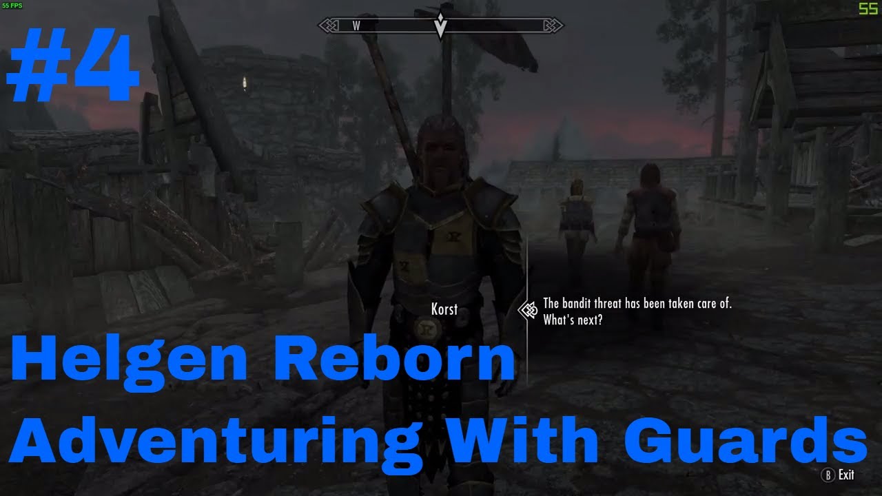 Helgen Reborn Episode 4 Adventuring With Guards Skyrim Special Edition ...