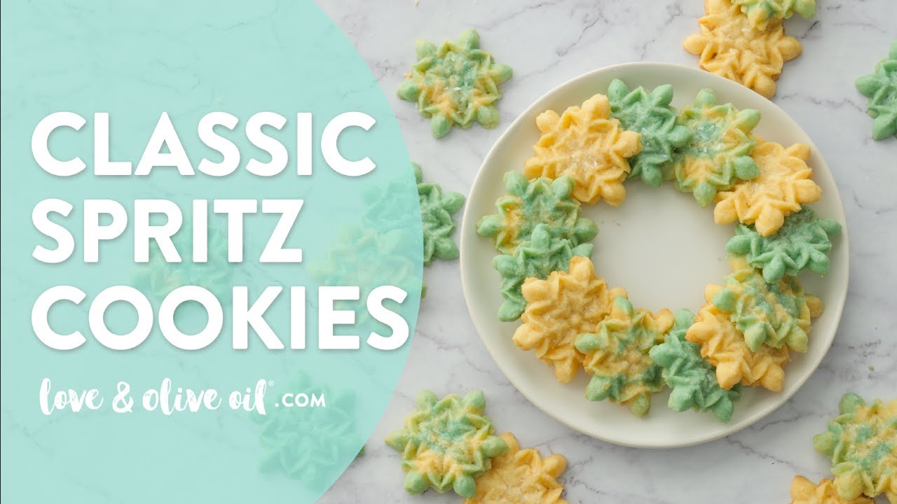 Classic Vanilla Almond Spritz Cookie Recipe - YouTube