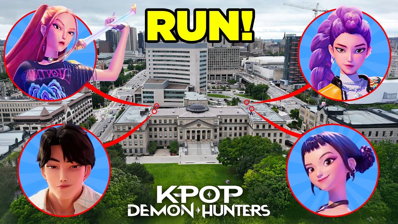 Drone Catches KPOP DEMON HUNTERS ON STAGE IN REAL LIFE!! (HUNTRIX ...