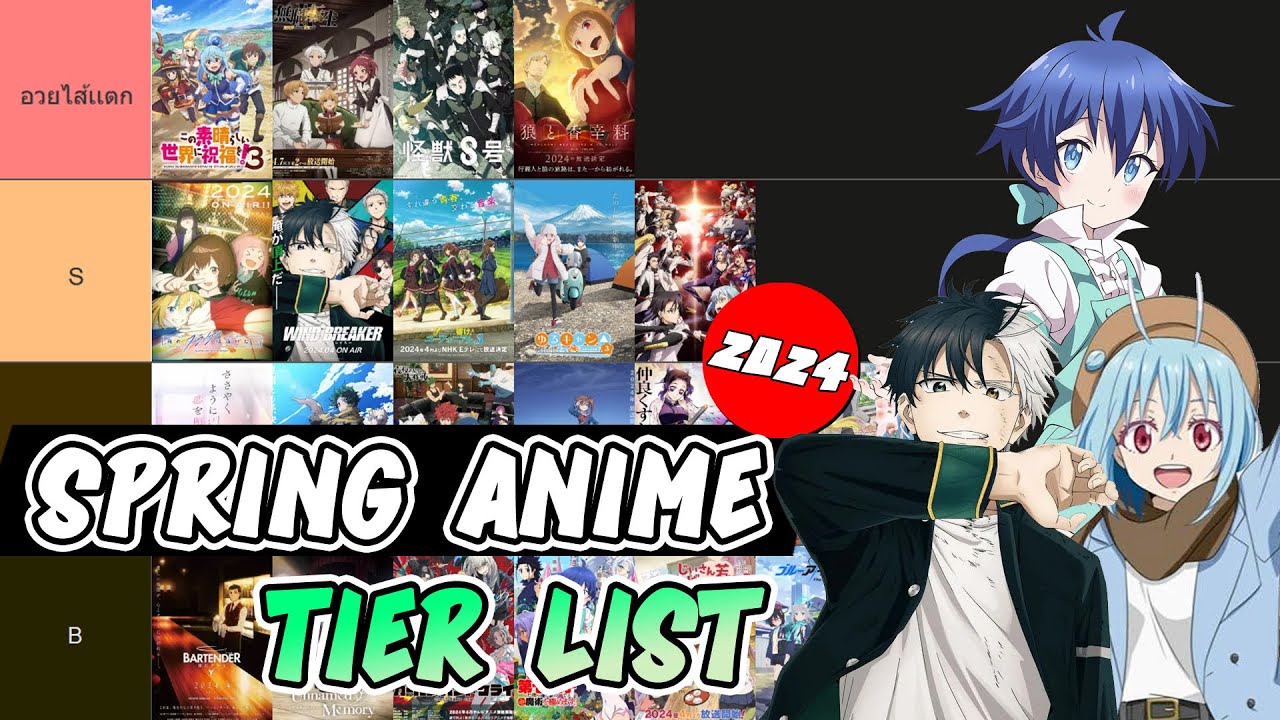 (Live) 2024 Spring Anime Tier List พร้อมอวย!! - YouTube