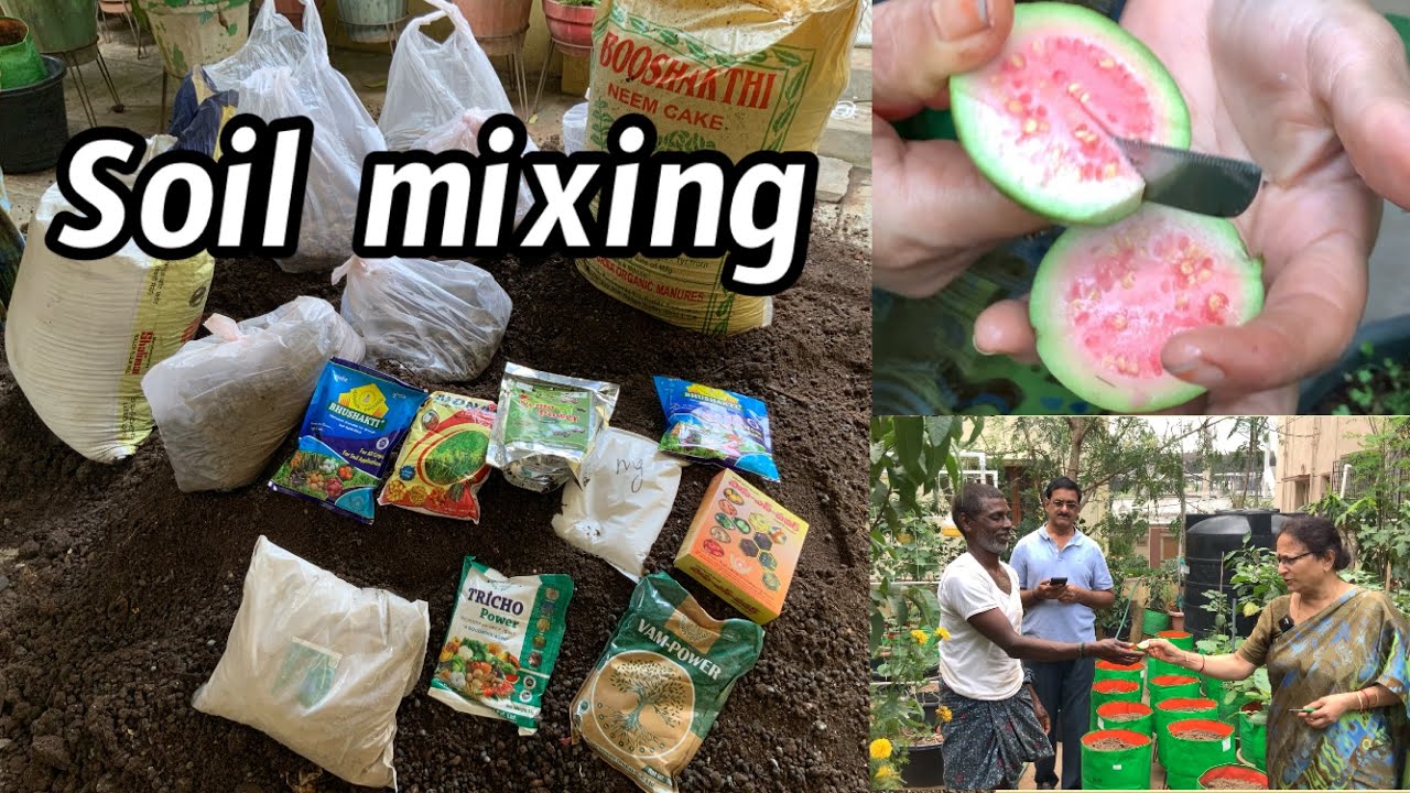 Soil mixing || మట్టి మిశ్రమం - YouTube