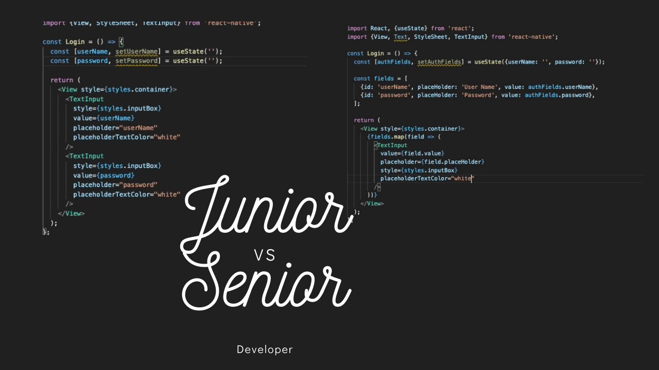 Junior developer vs Senior developer does coding. - YouTube