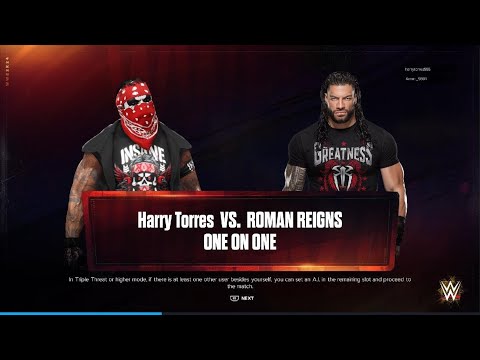 WWE 2K24 The Bigman Harry Torres vs Roman