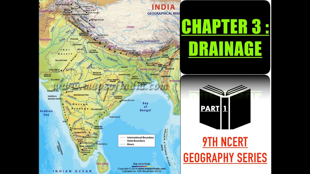 Chapter 3: DRAINAGE , 9th Geography NCERT . Useful for all competitive ...