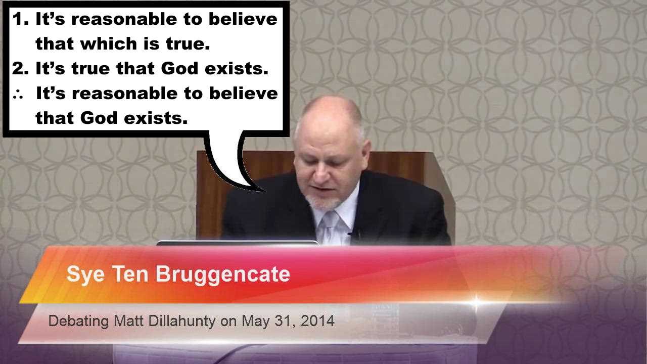 Sye Ten Bruggencate on the Reasonableness of Belief in God - YouTube