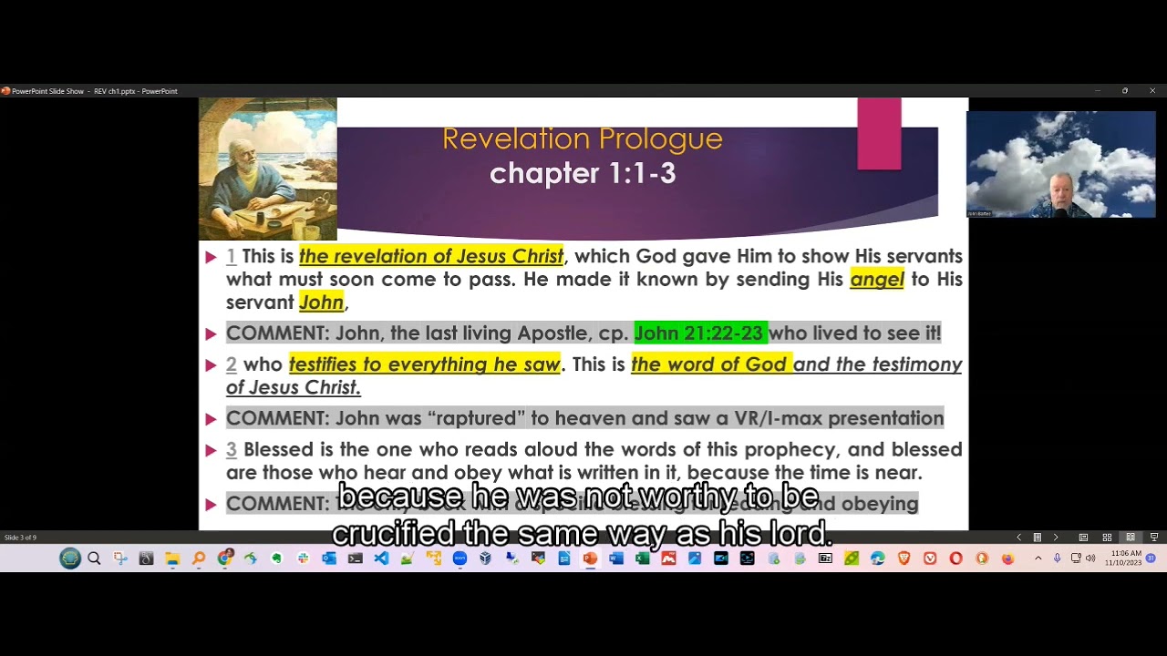 Revelation Chapter 1 Introduction - YouTube