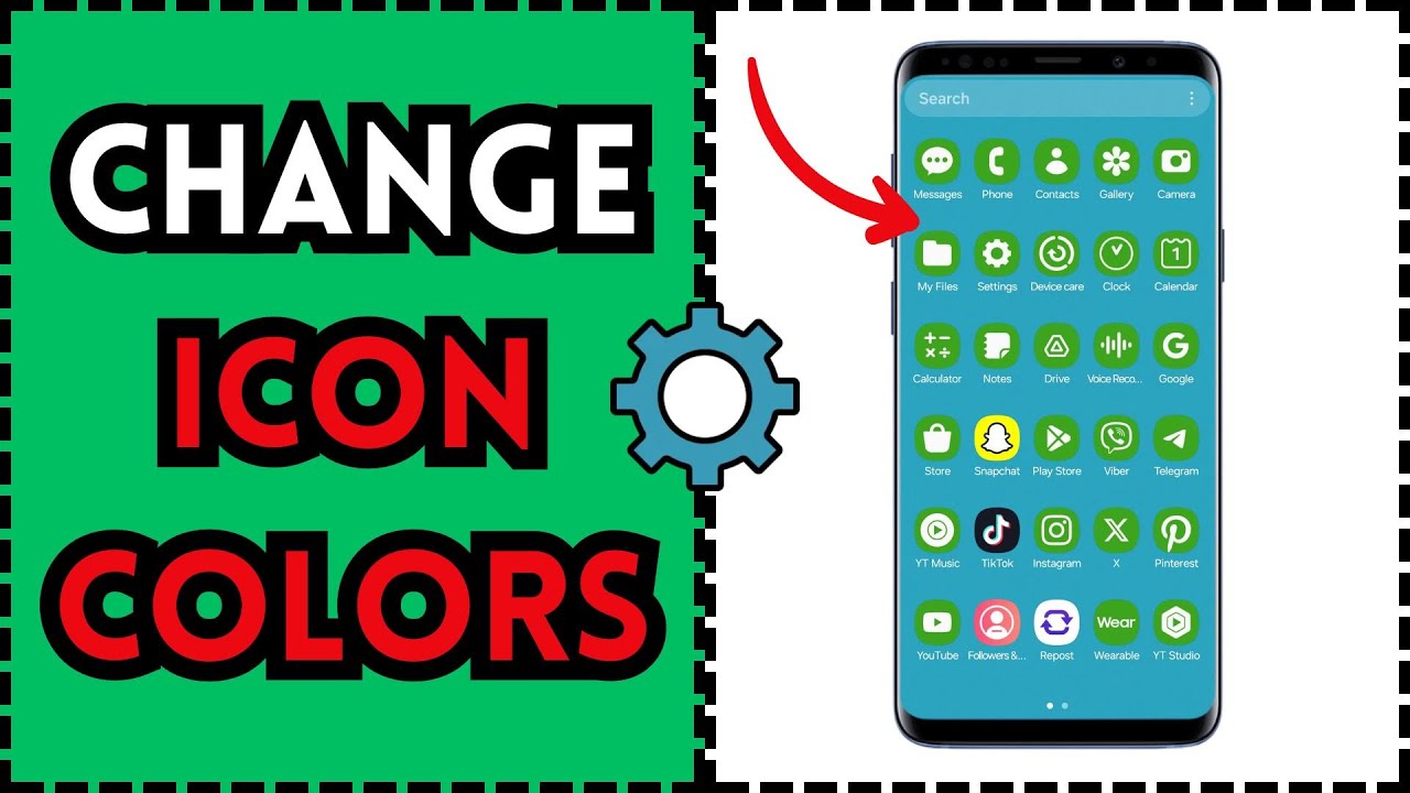 How To Change The Icon Colors On A Samsung Galaxy Phone (2024) - YouTube