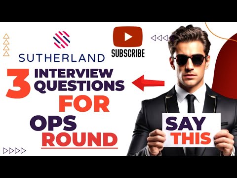 Sutherland OPS Round interview questions and answers - YouTube