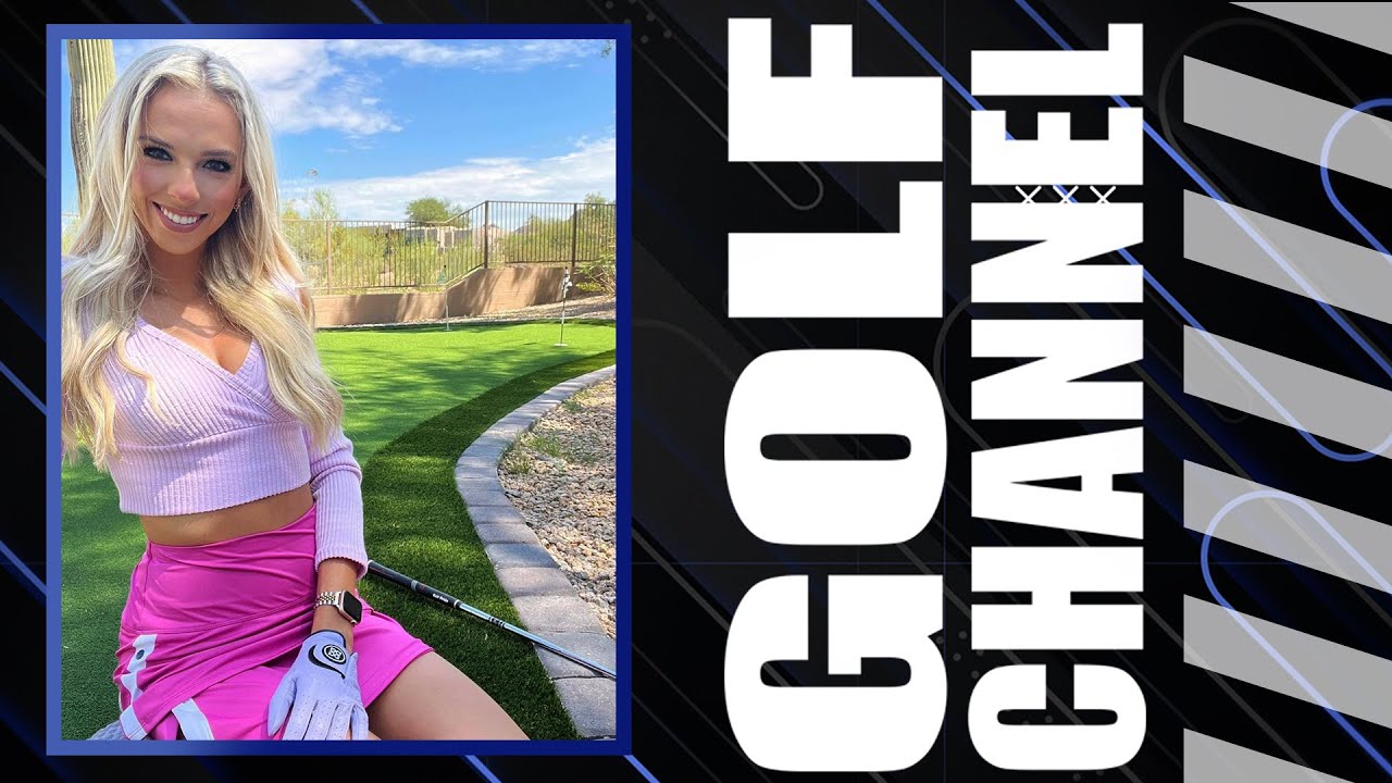 Pro Golfer and Beautiful Model Elise Lobb Dzingel playing golf - YouTube