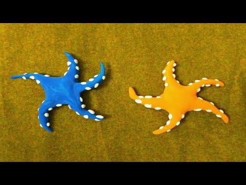 How to make Starfish | DIY STARFISH | POLYMER CLAY STARFISH | STARFISH ...