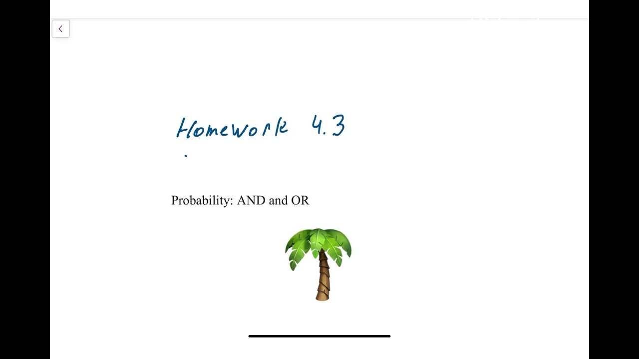 Statistics_H: Homework 4.3 Probability AND and OR - YouTube