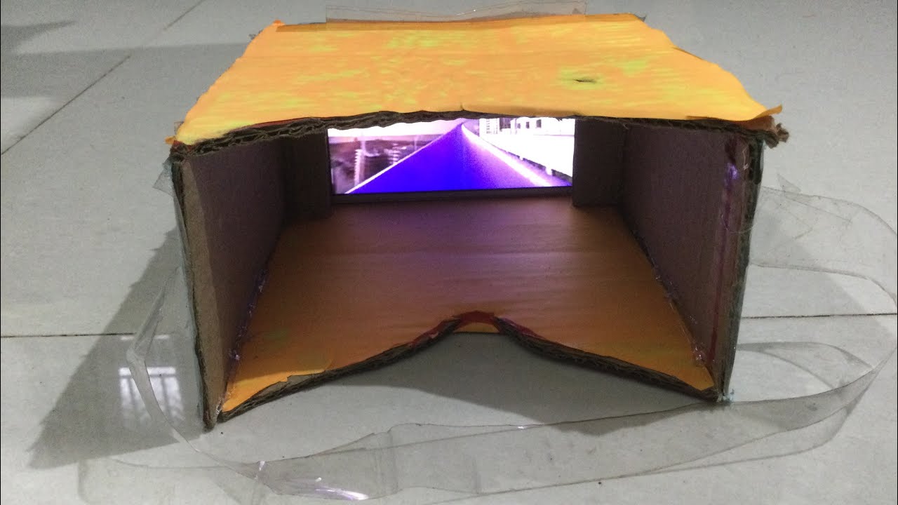 How to make Virtual Reality (VR) Headset Box out of cardboard easy (No ...