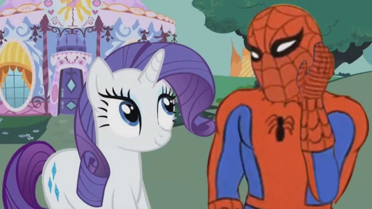 Spider man meets My Little Pony rus vo Спайдермен и My Little Pony ...