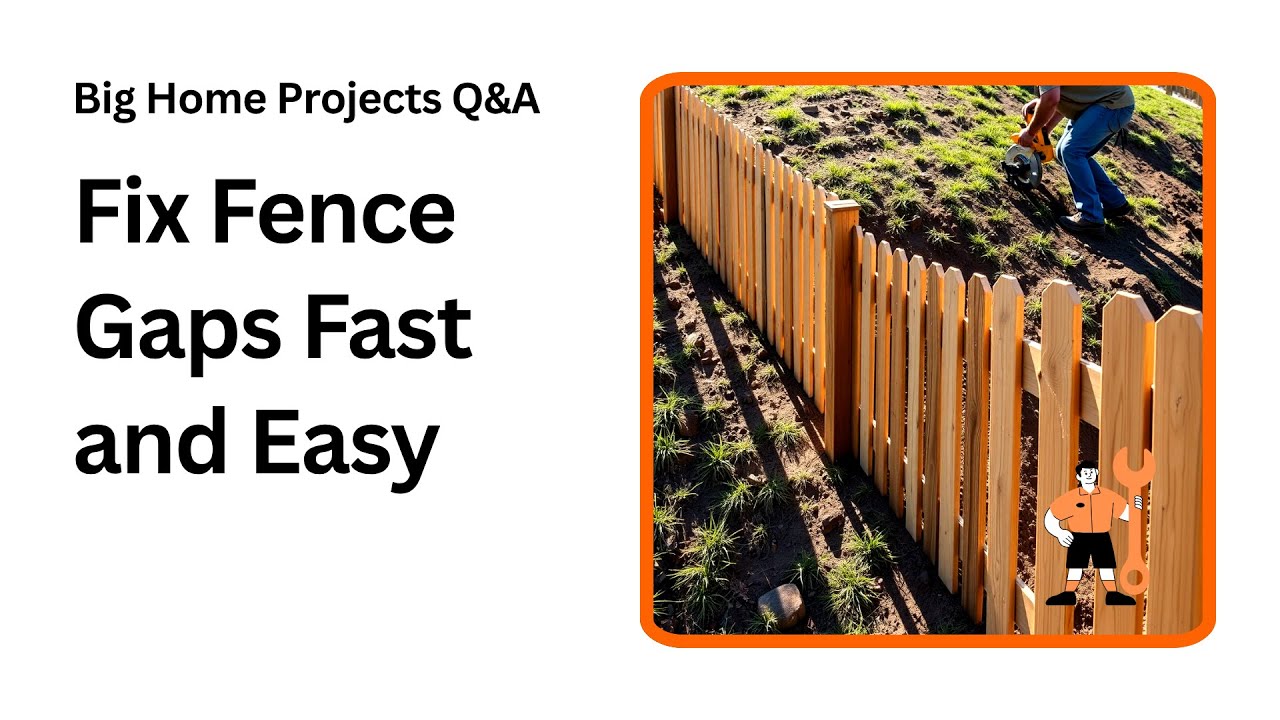 How to Stop Fence Gaps on Uneven Ground Fast - YouTube