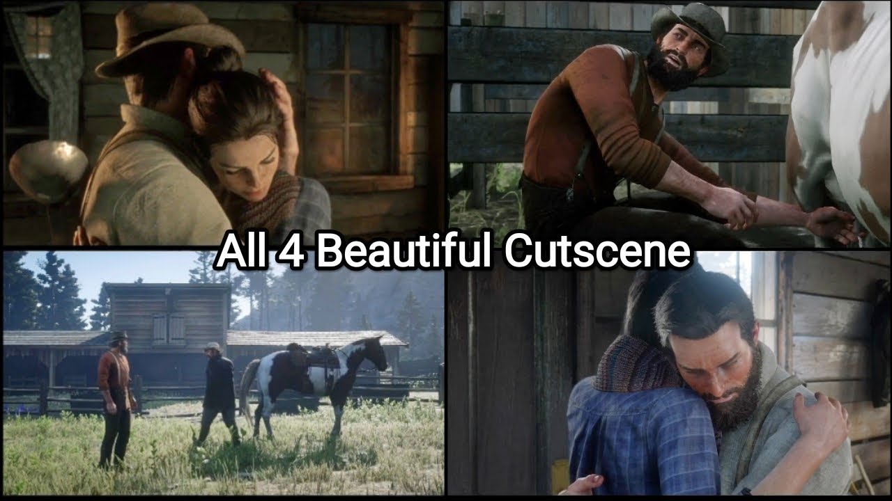 All 4 Beautiful Cutscene If John Leaves The Pronghorn Ranch for Too ...