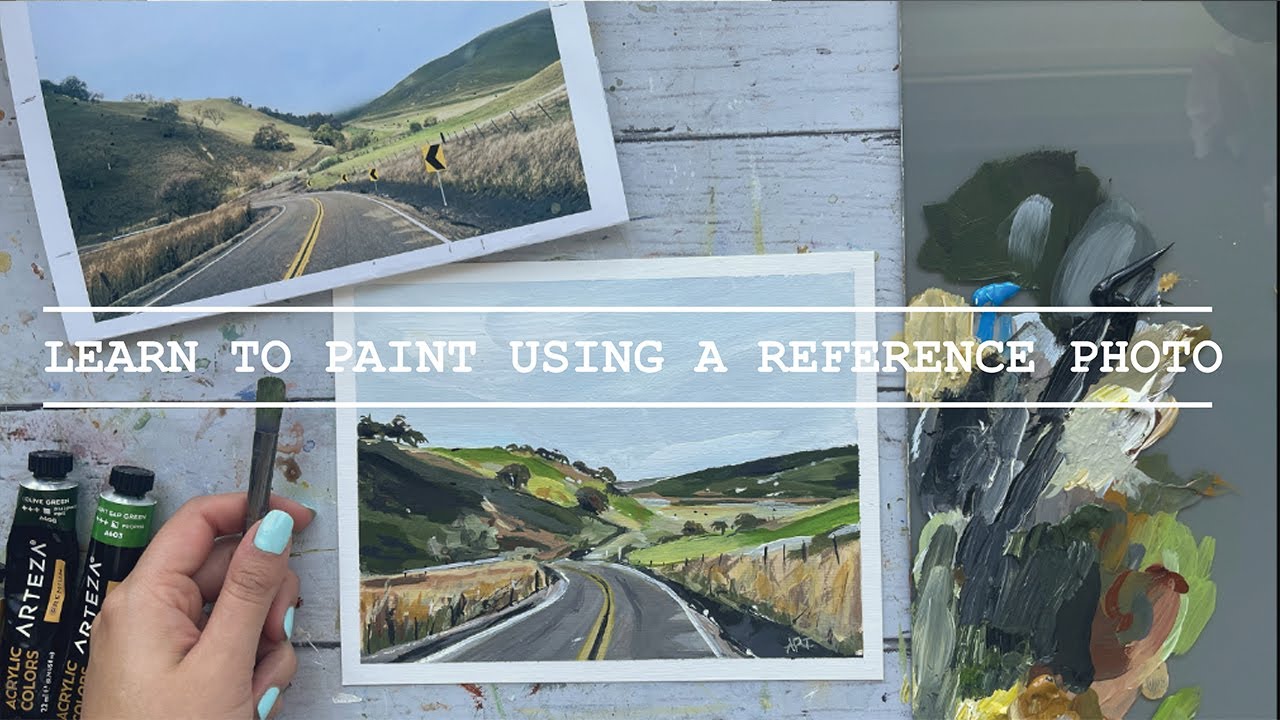 Acrylic Landscape Painting - Learn To Paint Using A Reference Photo ...