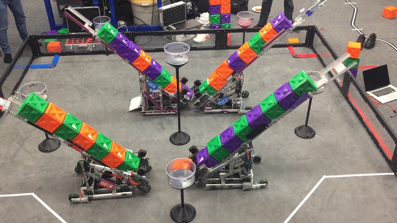 1561 VEX Robotics State Reveal 2020 Tower Takeover - YouTube