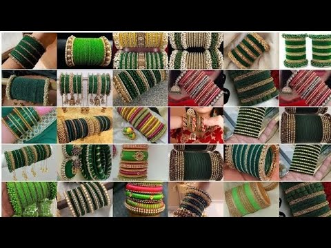 hari hari hand green chudiyan/sawan green bangles hand/traditional ...