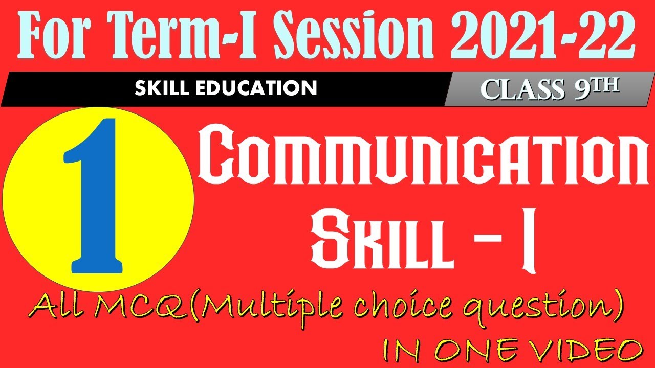 Class 9 Communication Skill MCQ Skill Education YouTube class-9-communication-skill-mcq-skill-education-youtube