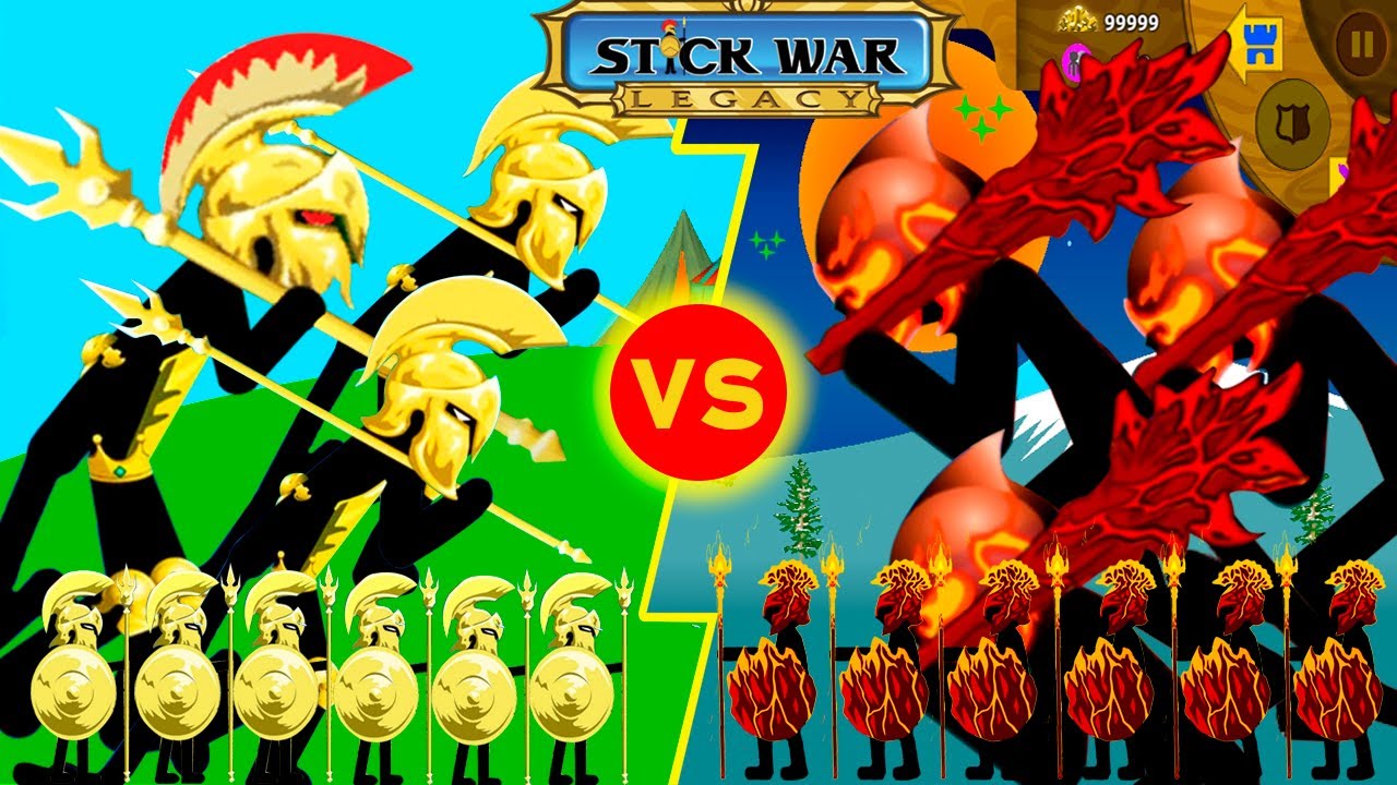 MEGA NEW GIANT VS 999 ARMY LAVA VIP SKIN IN STICK WAR LEGACY VIP ...