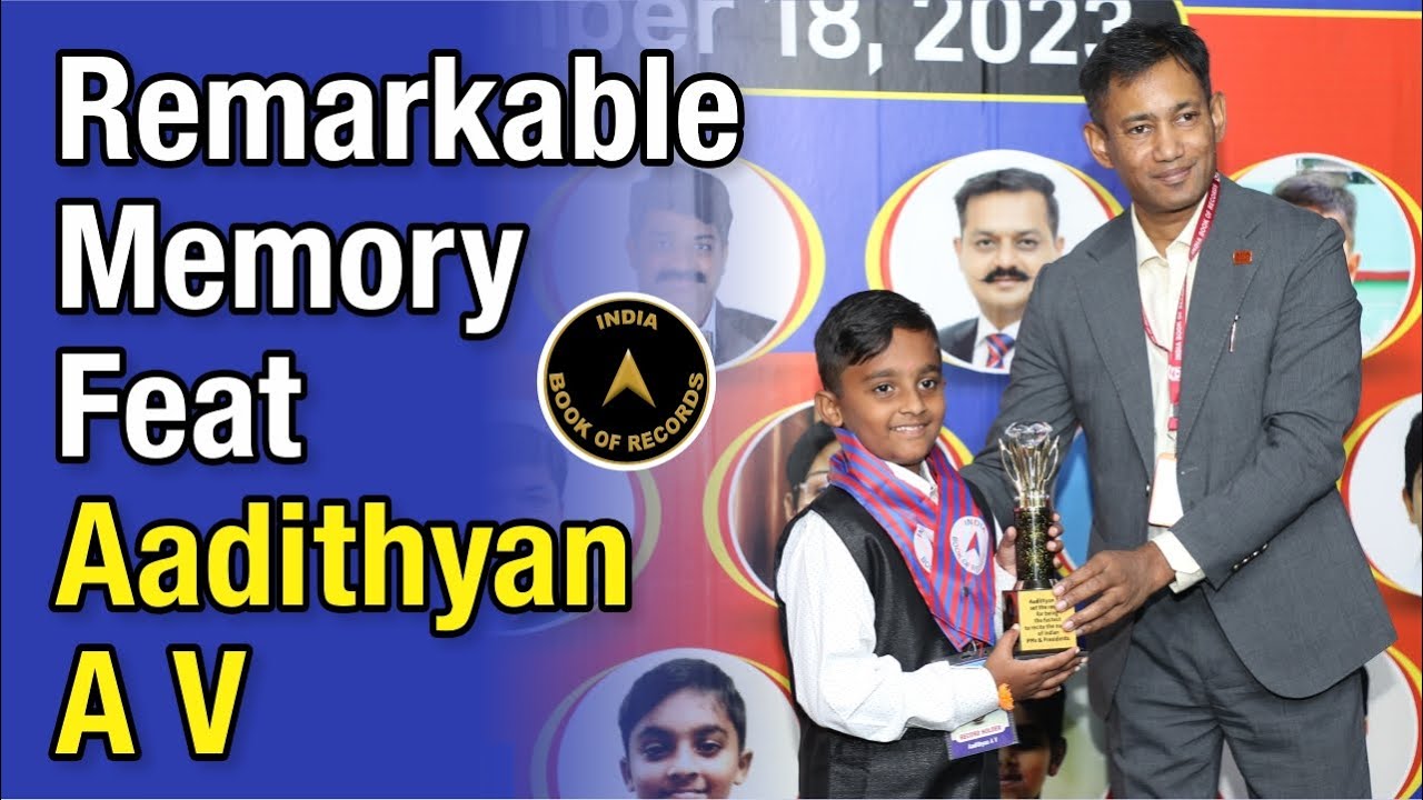 Remarkable Memory Feat Aadithyan A V - YouTube