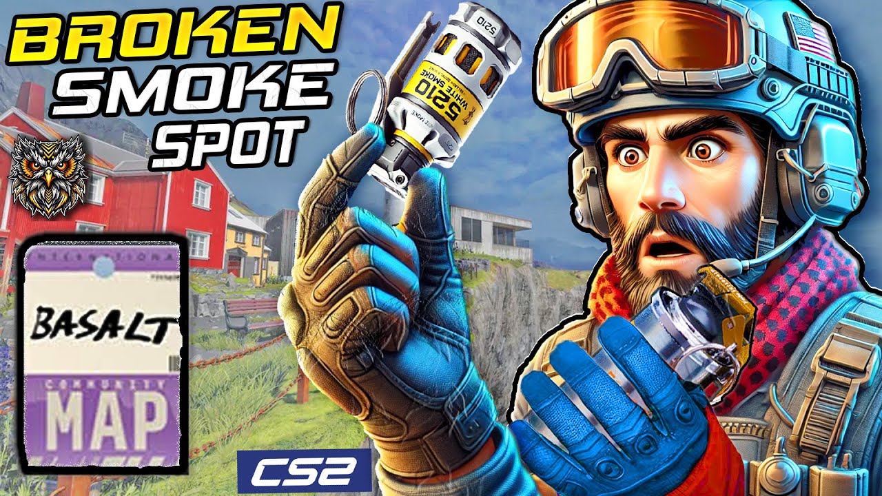 CS2 Basalt Smokes - BROKEN SMOKE SPOT! - YouTube