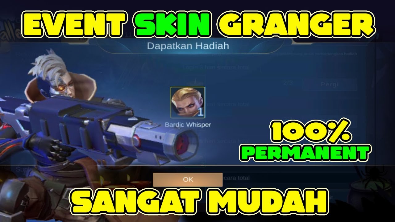 GRATIS Di Event Skin GRANGER Permanent Terbaru Mobile Legend 2020 - YouTube