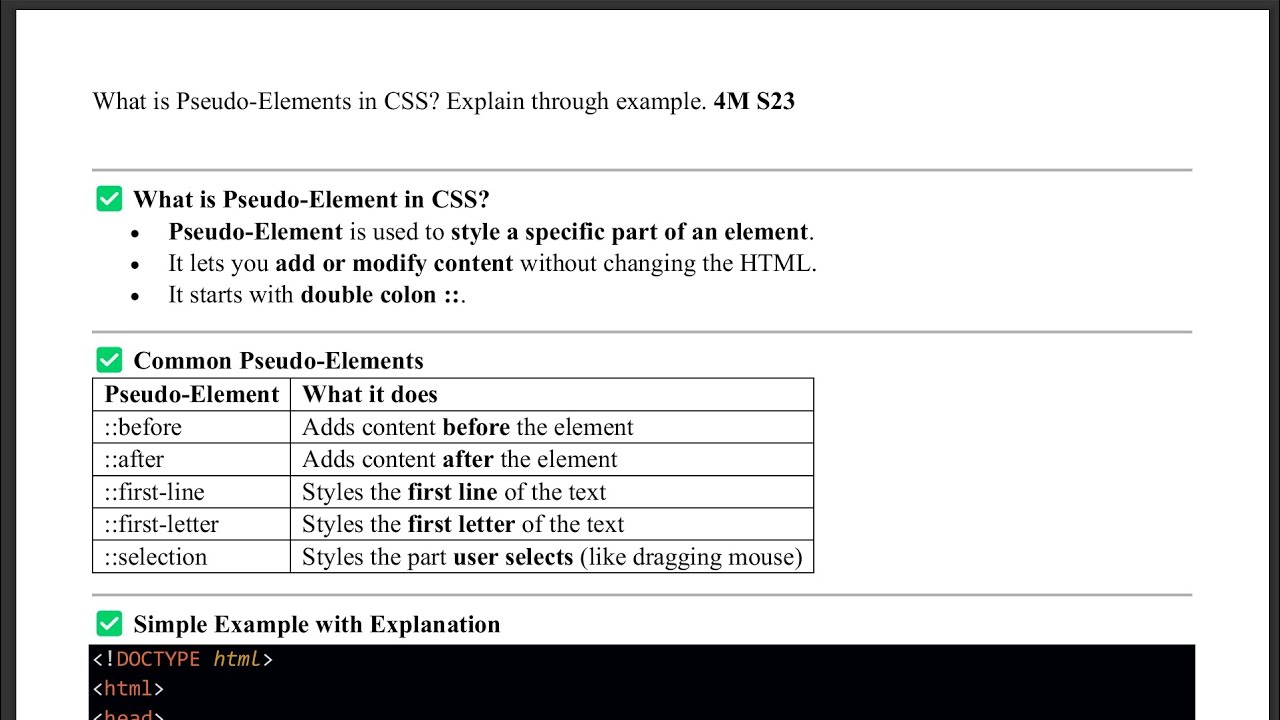3.11 - Pseudo Element in CSS - WP - YouTube