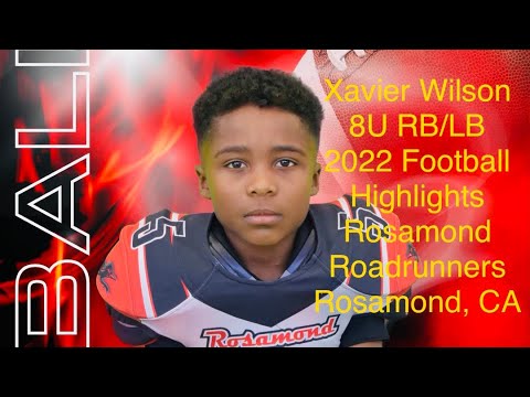 Xavier Wilson #5 RB/LB 2022 Football Season Highlights 8U - YouTube