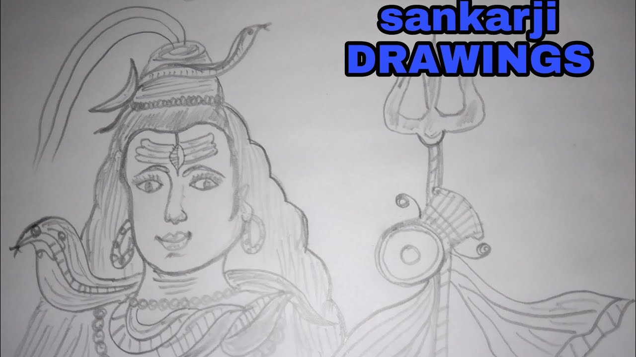 Sankar ji ki drawing easy and simple/how to draw Sankar ji drawing ...