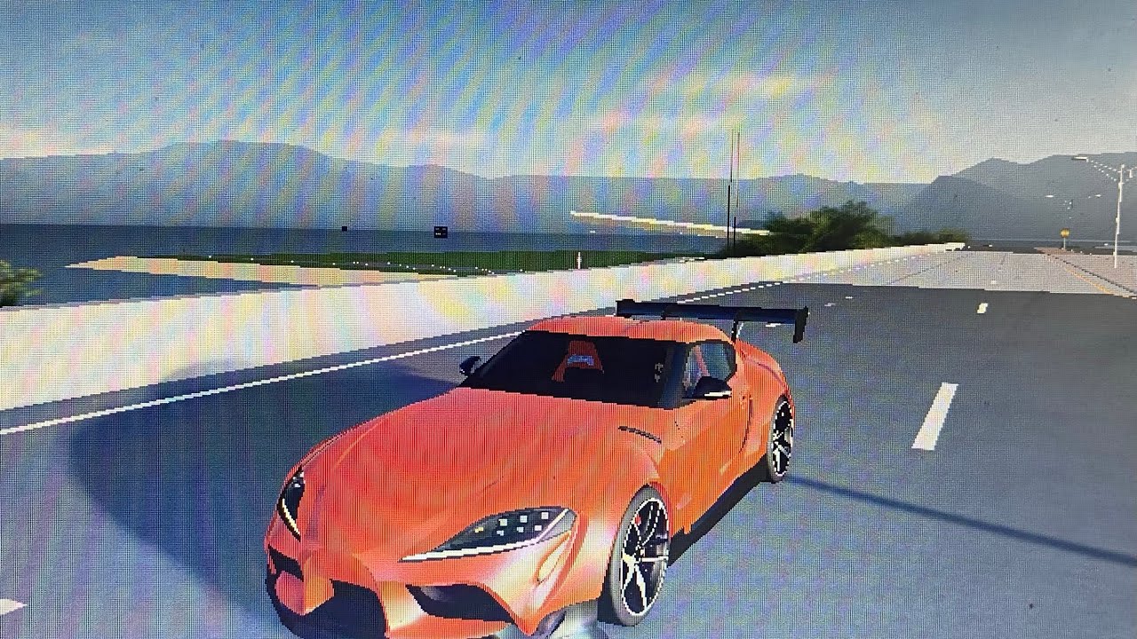 Roblox, driving empire, driving a Toyota supra - YouTube